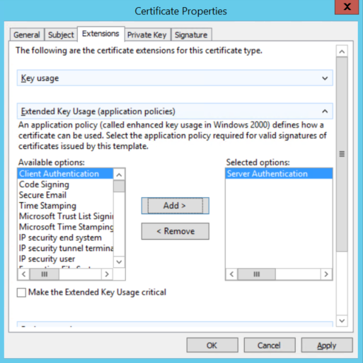 Install certificates in a Workgroup environment for communication with ...