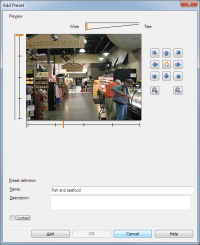 Add a preset position (type 1)
