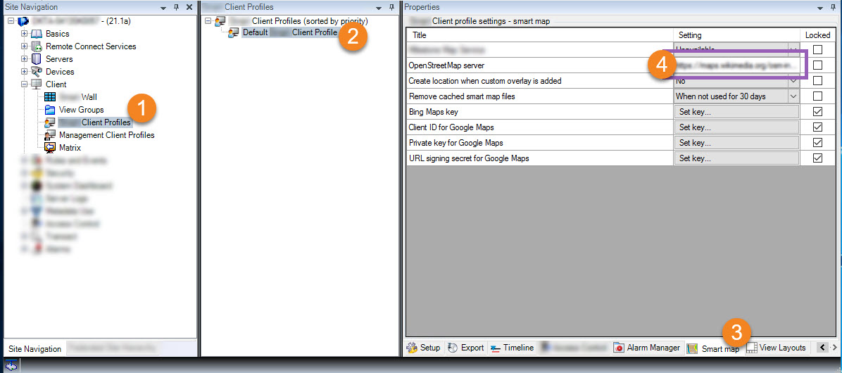 Specify OpenStreetMap tile server