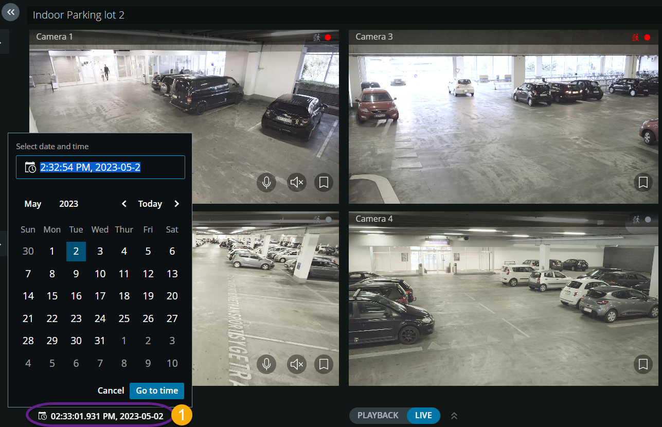 Specify time for video playback